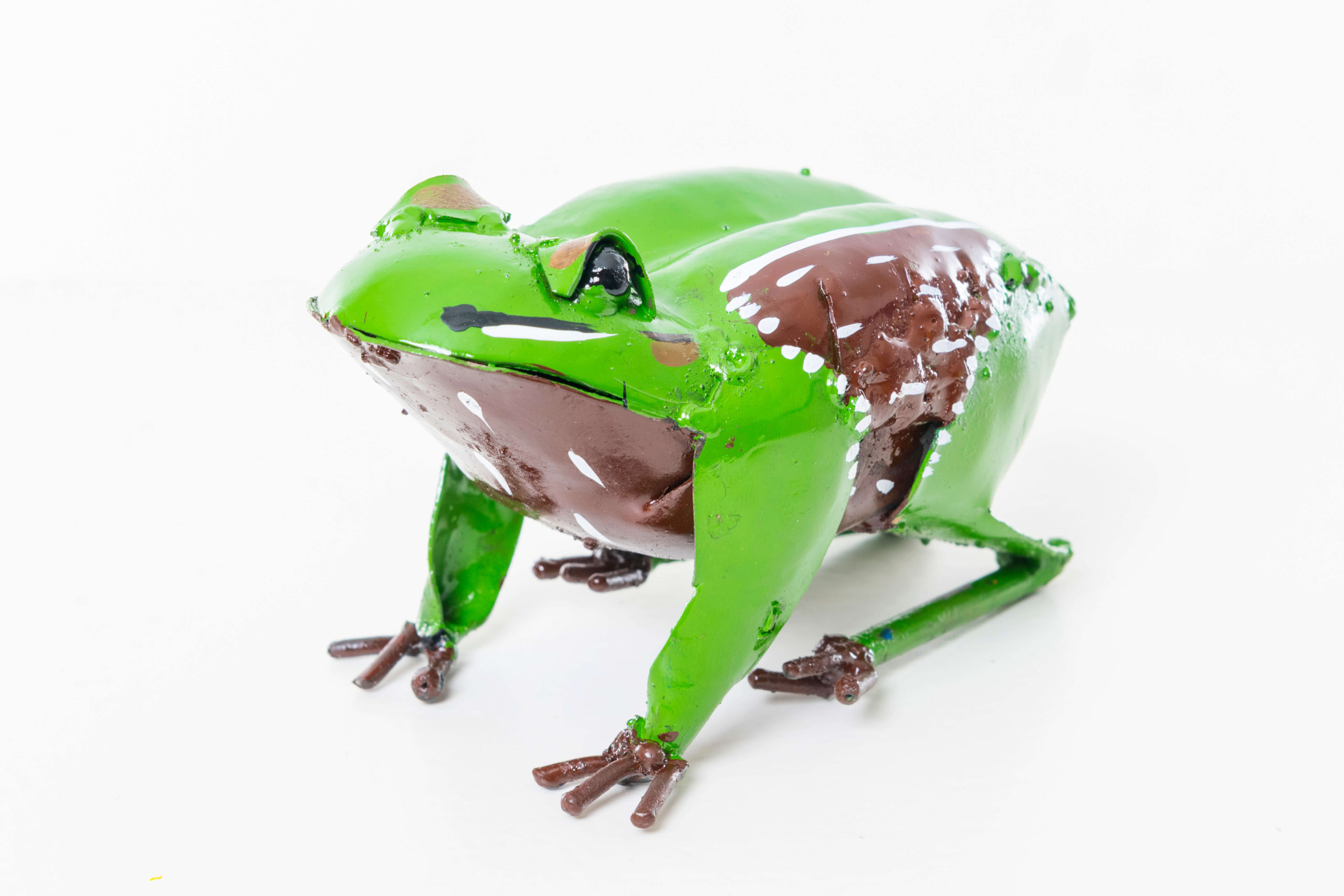 Zimba-Arts METAL SMALL FROGS STANDING - Recycled metal art